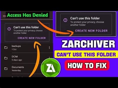 HOW TO FIX Z ARCHIVER ACCESS DENIED USE ANDROID DATA FOLDER IN Z