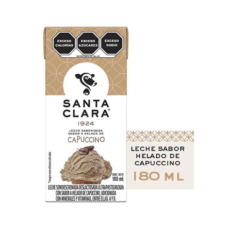 Leche Santa Clara Sabor Helado De Capuccino 180 Ml Walmart