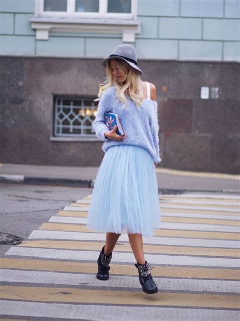 20 Faldas de tul para lograr el look de otoño más chic Falda de tul