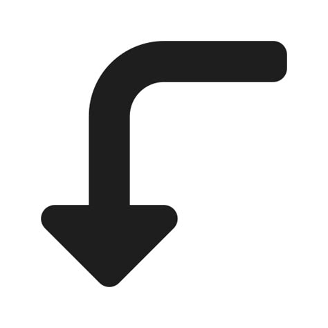 Arrow Turn Down Left Free Arrows Icons
