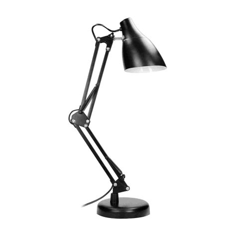Składana lampka biurkowa czarna E27 60W stalowa DIAN DL 1 B ORNO