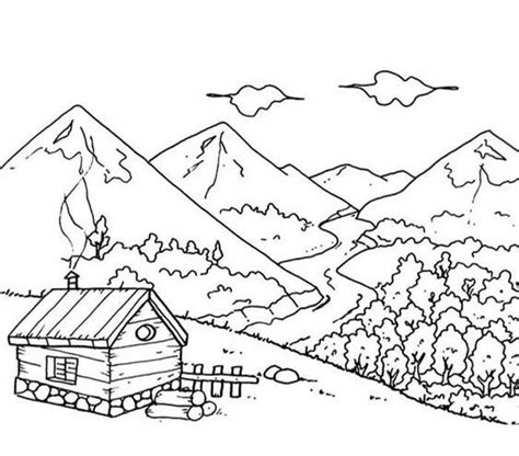 Free Easy To Print Landscape Coloring Pages Tulamama Worksheets