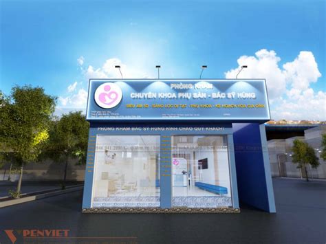 Thiết Kế Phòng Khám Chuyên Khoa Phụ Sản Bác Sĩ Hùng