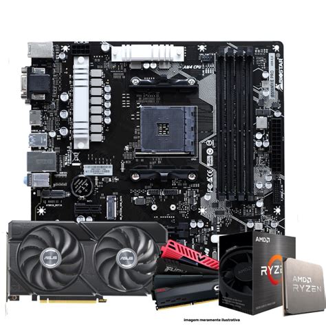 Kit Upgrade Amd Ryzen X Placa M E Chipset B Geforce Rtx