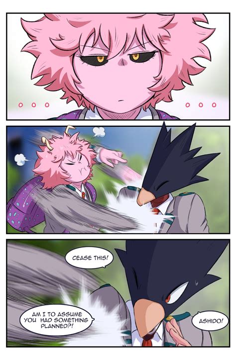 Post Comic Fumikage Tokoyami Greatm Mina Ashido My Hero Academia