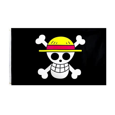 Bandeira Pirata Bando Do Chap U De Palha Luffy One Piece X Cm