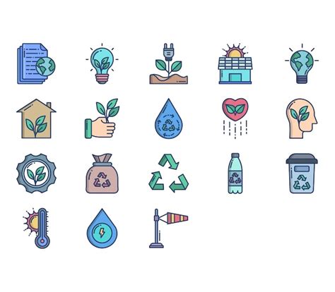 Icono de vector de ecología y medio ambiente Vector Premium