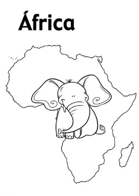 Mapas de África para descargar y colorear Colorear imágenes