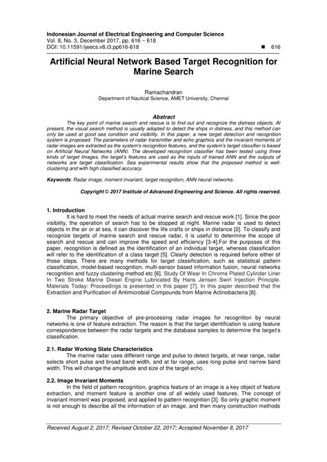 pdf artificial neural network based target recognition for marine search