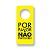 Placa Aviso Não Perturbe Maçaneta Porta Iplacas Sinalização