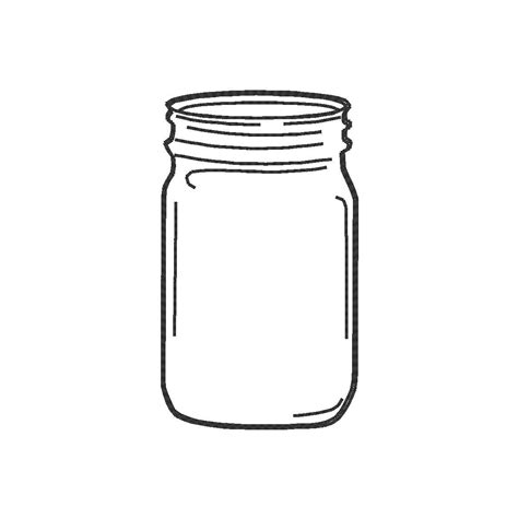 Mason Jar Outline Printable Printable Word Searches