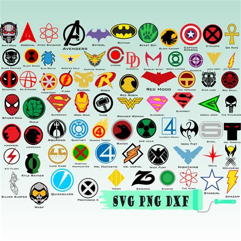 Superhero Logo Svg Super Hero Logo Svg Superhero Characters Marvel