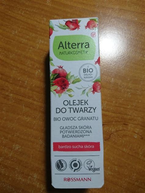 Alterra Olejek Do Twarzy Bio Owoc Granatu Face Oil Bio Pomegranate