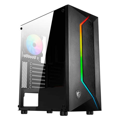 Gabinete MSI MAG VAMPIRIC 100R ATX MATX Mini ITX 2 Ventiladores