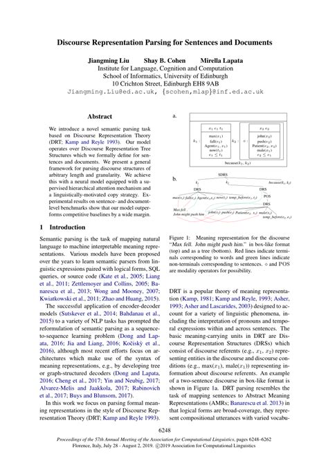 pdf discourse representation parsing for sentences and documents