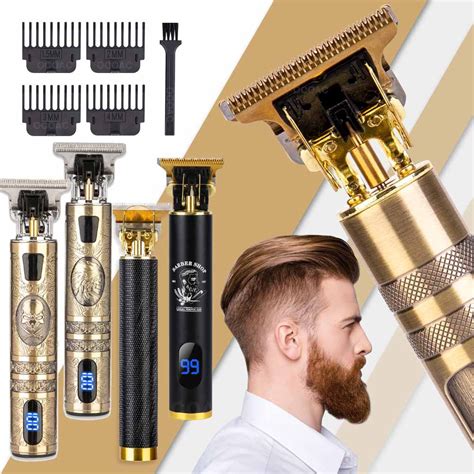 Elétrica Máquina De Cortar Cabelo Sem Fio Profissional Aparador