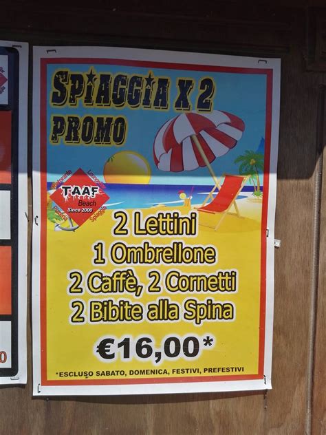 Menu Da Ristorante TAAF Torvaianica