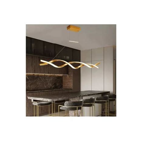 Luminaria Lustre Pendente Elegante Led Espiral Dna Moderno Luxo W P