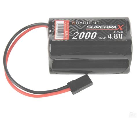 Futaba NiMH 4 8V 2000mAh AA Square Rx Inwood Models