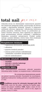 BIELENDA Total Nail Pro Care odżywka serum do paznokci ekstremalnie
