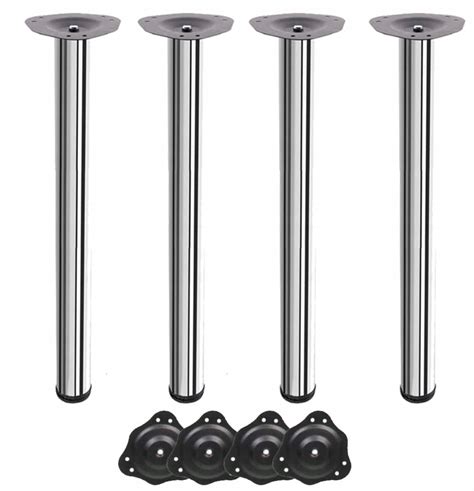 Noga meblowa do stołu FI60 H 710 REGULOWANA CHROM TABLE LEGS 710 D60