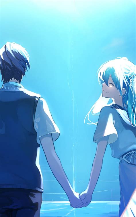 Anime Couple Holding Anime Holding Hands Wallpapers Wallpaper Cave