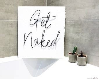 Get Naked Sign Wire Word Art Bathroom Wall Art Get Naked Etsy