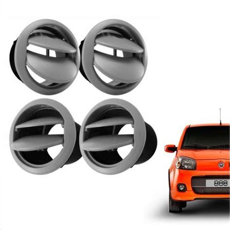 Kit Difusor Saida Ar Painel Uno Vivace Nova Fiorino Cinza AUTO