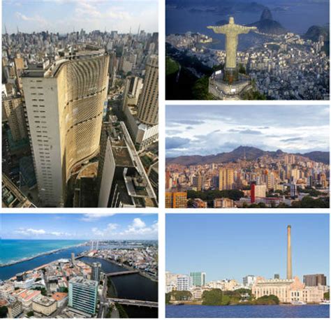 Cinco maiores metrópoles brasileiras Brasil Escola