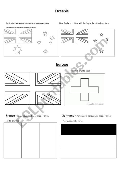 Flags Of The World ESL Worksheet By Pausanto