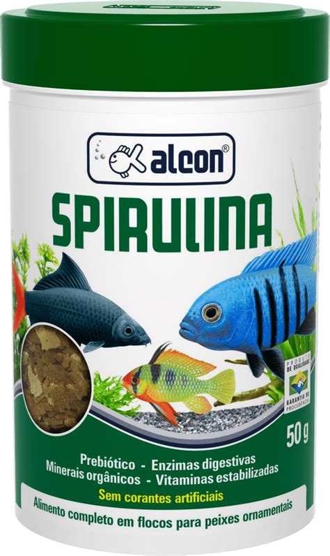RAÇÃO ALCON PARA PEIXES SPIRULINA 50G ALCON CENTRO OESTE PET E COMMERCE