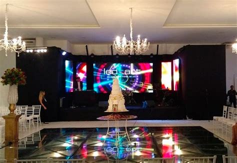 Led E Art Painel Led Alta Resolu O Estrutura De Gride Operador