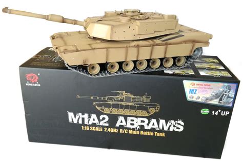 RC Tank M1A2 Abrams 1 16 Heng Long Metal Gearbox Metaltracks