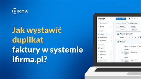 Jak Wystawi Duplikat Faktury W Systemie Ifirma Youtube