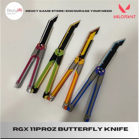 Jual Life Size Valorant Knife RGX Butterfly Reaver Karambit Ion
