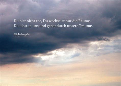 Trauerkarte Du bist nicht tot Du wechselst nur Räume