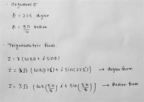 Solved Write The Complex Number In Trigonometric Form Once Using