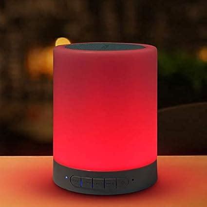 Expertzone Wireless Night Light LED Touch Lamp Speaker With Portable