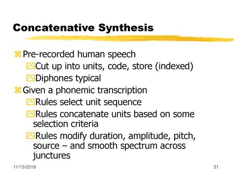 speech generation from concept and from text ppt download