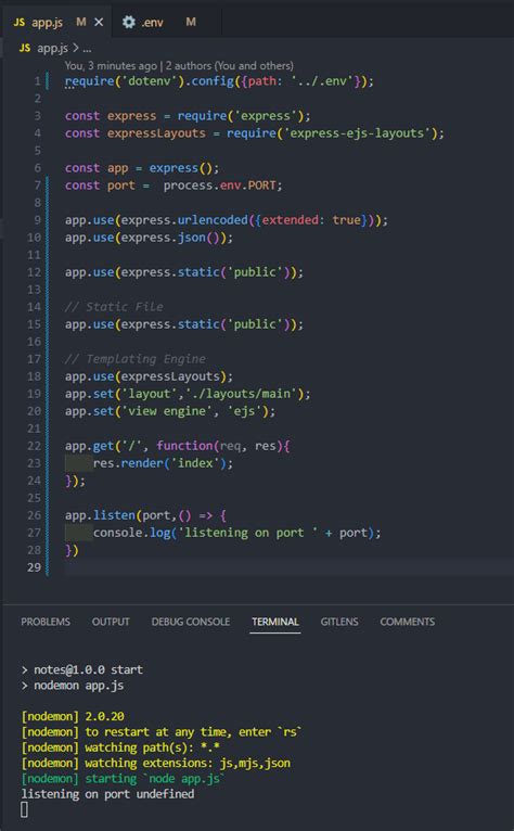 node js how do i get my nodejs env file recognized stack overflow