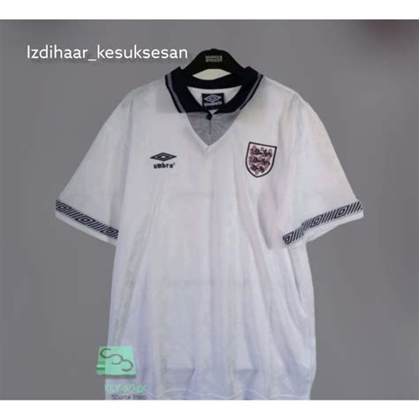 Jual JERSEY RETRO TIMNAS INGGRIS HOME AWAY Shopee Indonesia