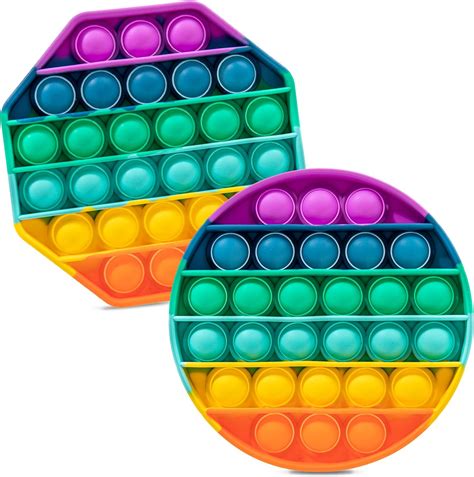 Amazon 2PCS Push Pop Pop Bubble Sensory Fidget Toy One Louder