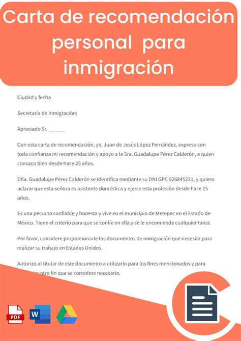 Ejemplo De Carta De Recomendacion Para Inmigracion Happy Living Porn