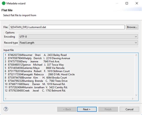 Extracting Metadata From A Flat File