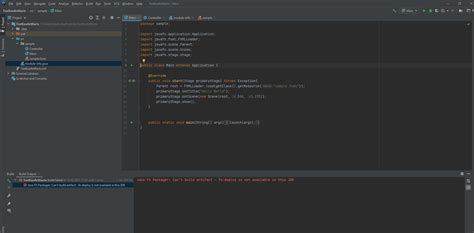 javafx Ошибка при создании Artifacts Java FX Packager Can t build