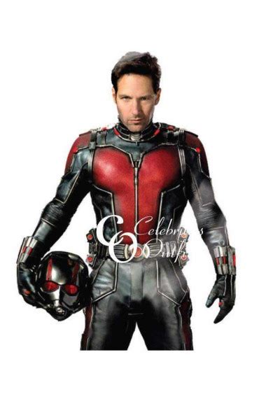 Ant Man Movie Paul Rudd Cosplay Leather Jacket Costume