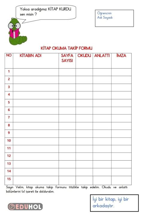 Kitap Okuma Veli Takip Formu Eduhol Ders Videoları İzle Online
