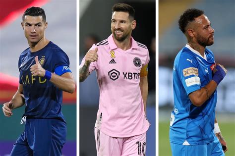 Cristiano Ronaldo Lionel Messi Y Neymar Comandan La Lista De Los