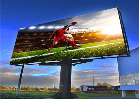 Full Color Outdoor Fixed LED Display Screen P6mm Billboard 6500cd Sqm