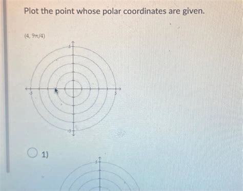 Solved Plot The Point Whose Polar Coordinates Are Given Chegg